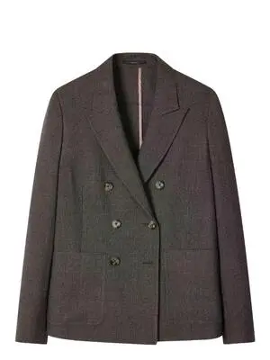 Paul Smith Double-Breasted Blazer Brown