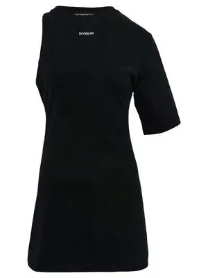 BONBOM Cut-out Jersey Mini Dress - Black