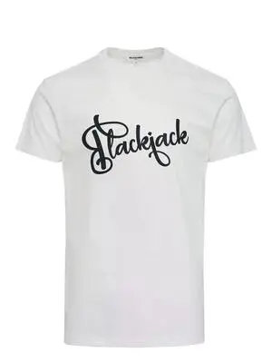 BLACKJACK Logo-print T-shirt - White