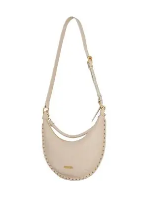 REBECCA MINKOFF Darren Small Crescent Leather Crossbody Bag