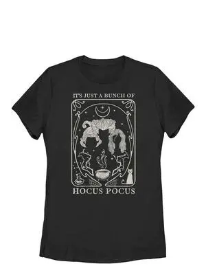 HOCUS POCUS Witch Tarot Card Graphic T-shirt - Black