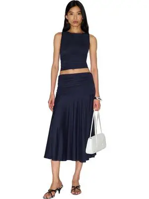 REFORMATION Demi Knit Two Piece Set - Blue