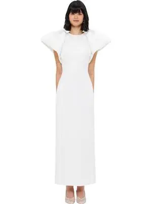 LEO LIN Leo Lin Lucinda Beaded Maxi Dress Snow