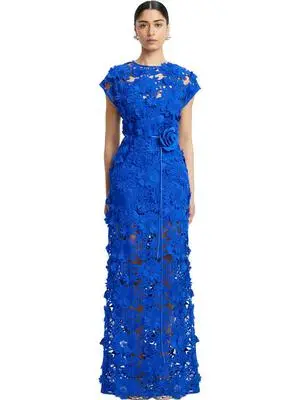 LEO LIN Alena Lace Maxi Dress - Lapis