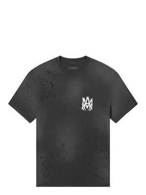 Amiri Washed Shotgun Tee - Black