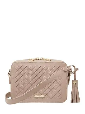 ASPINAL OF LONDON Leather Camera Cross-body Bag - Neutral