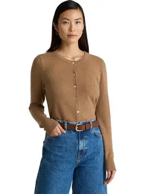 QUINCE Cashmere Cropped Cardigan