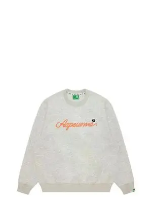 AAPE BY *A BATHING APE Logo-embroidered Sweatshirt - Grey