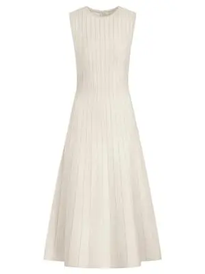 OSCAR DE LA RENTA Oscar De La Renta Sleeveless Ottoman Knit Dress