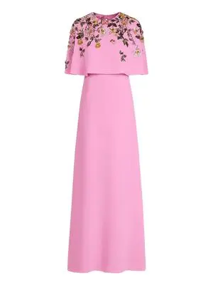 OSCAR DE LA RENTA Beaded Embroidered Caftan