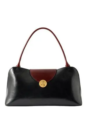 Versace Vivian Medium Textured-leather Shoulder Bag - Black