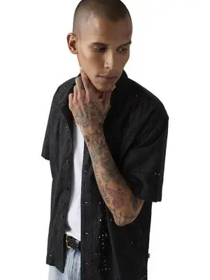 LEVI'S Sunset Camp Eyelet Shirt - Jet Black