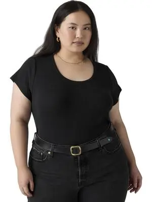 LEVI'S Cap Sleeve T-shirt - Anthracite Night
