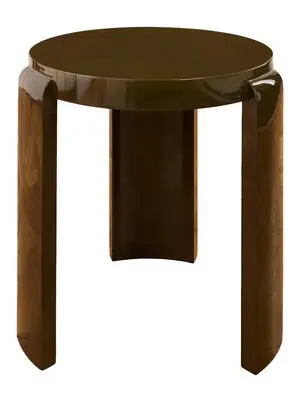 LOUISE ROE Spina Beechwood Stool - Green