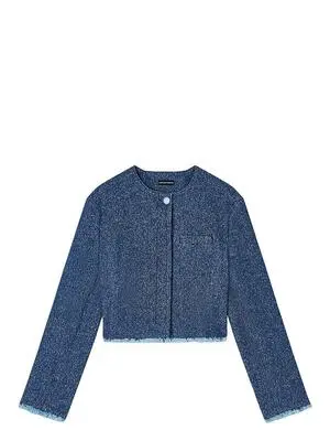 Emporio Armani Fringe Trim Jacket - Solid Medium