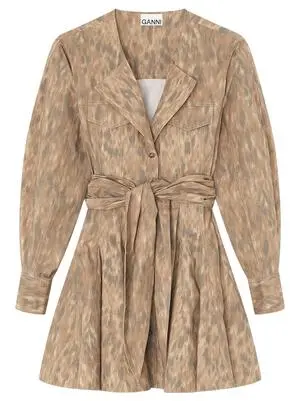 GANNI Shirt Dress Burro