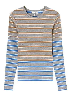 GANNI Long-sleeve Top - Blue
