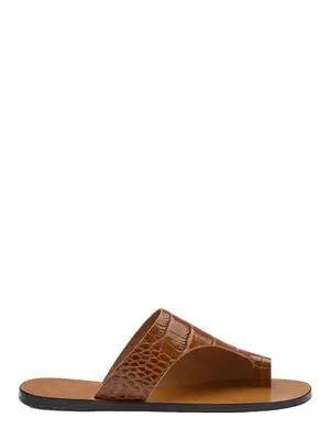 ATP ATELIER ATP Atelier Rosa Croco Cutout Sandals Cannella