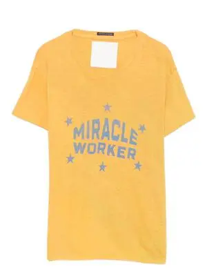 MOTHER Printed T-shirt - Yellow