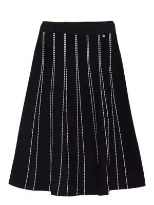 Liu Jo Striped A-line Skirt - Blue