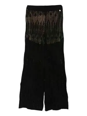 Liu Jo Open-work Trousers - Black