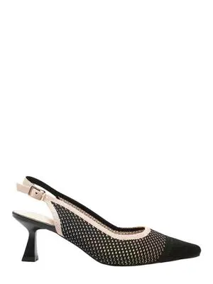 KEYS Pointed-toe Slingback Pumps - Black