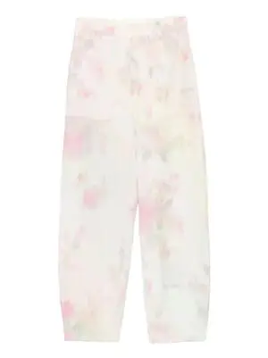 Moschino Floral-print Trousers - Pink