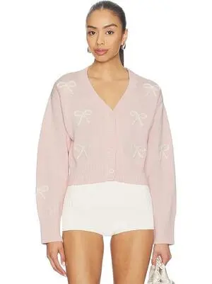 LoveShackFancy Francette Cardigan Top - Pink