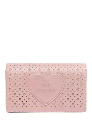 Moschino Heart Pierced Clutch - Pink
