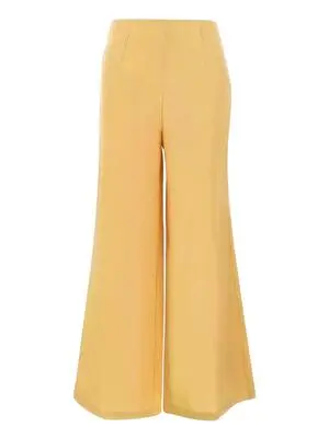 Faithfull The Brand Syna High-Rise Wide-Leg Trousers Yellow