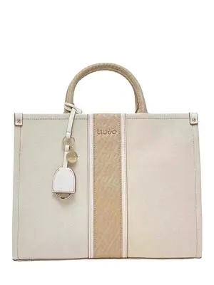 Liu Jo Jacquard Charm Tote - Neutrals
