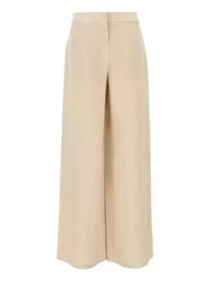 Max Mara Tapioca Palazzo Trousers - Neutrals