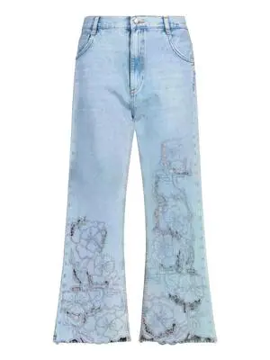 LIU JO Open-Work Embroidery Jeans
