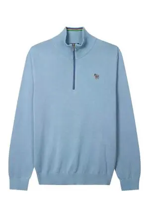 Paul Smith Zebra-motif Sweater - Blue