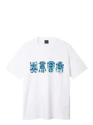 Paul Smith Screen Robot Print T-shirt - White
