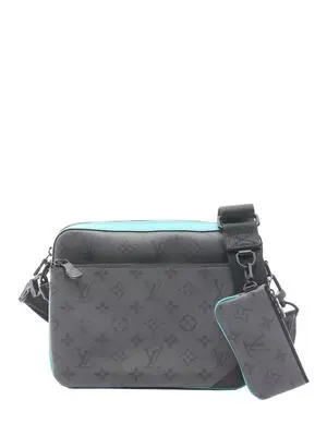 LOUIS VUITTON 2021-2025 Monogram Eclipse Trio Messenger Bag Grey