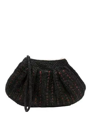 IBELIV Trapezoid Woven Clutch - Black