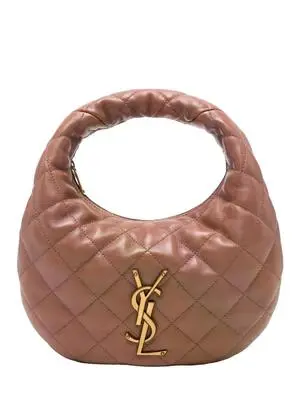 Saint Laurent Baby Icarino Quilted Logo Tote Bag - Brown