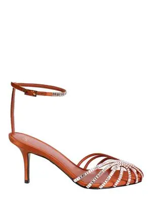 ALEVI MILANO Penelope 80 Embellished-strap Sandals - Orange