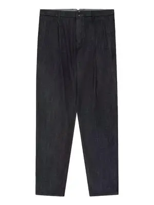 SLOWEAR Pleated Five-pocket Jeans - Blue