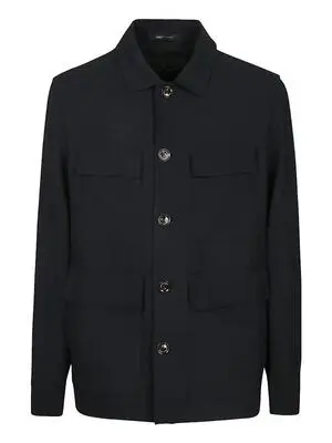 MONTECORE Pocket Shirt Jacket - Blue