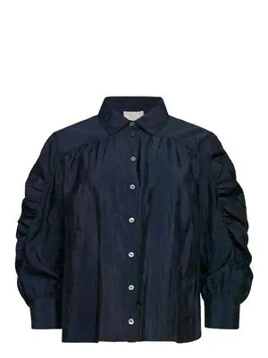 CINQ À SEPT Lazo Ruched Shirt