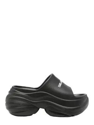 Karl Lagerfeld Kontour Platform Slide - Black