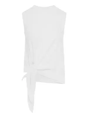 JW ANDERSON Knotted Hem Cotton Tank Top