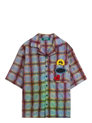 BARROW Patch Plaid Shirt - Red