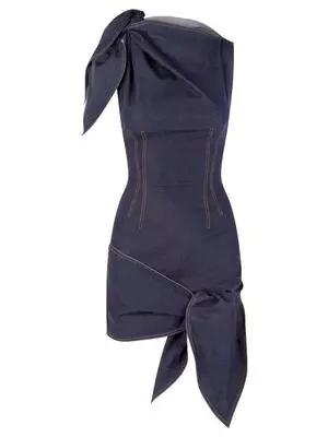 Monse Bow-tie Mini Dress - Blue