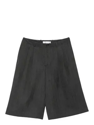 Our Legacy Pinstriped Split Shorts - Grey