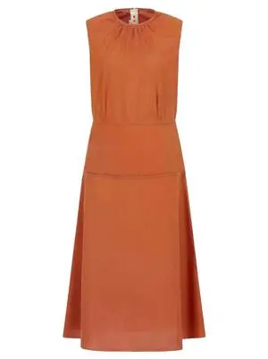 Marni Tiered Sleeveless Dress - Orange