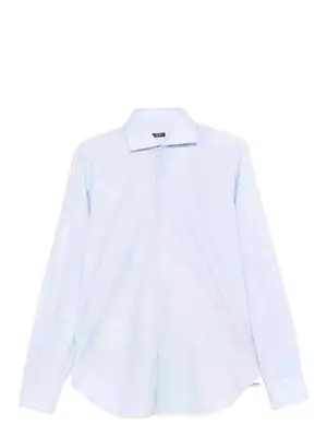 BARBA NAPOLI Cotton Shirt - Blue