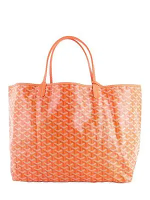 Goyard Saint Louis Coated Canvas Gm Tote Bag - Orange